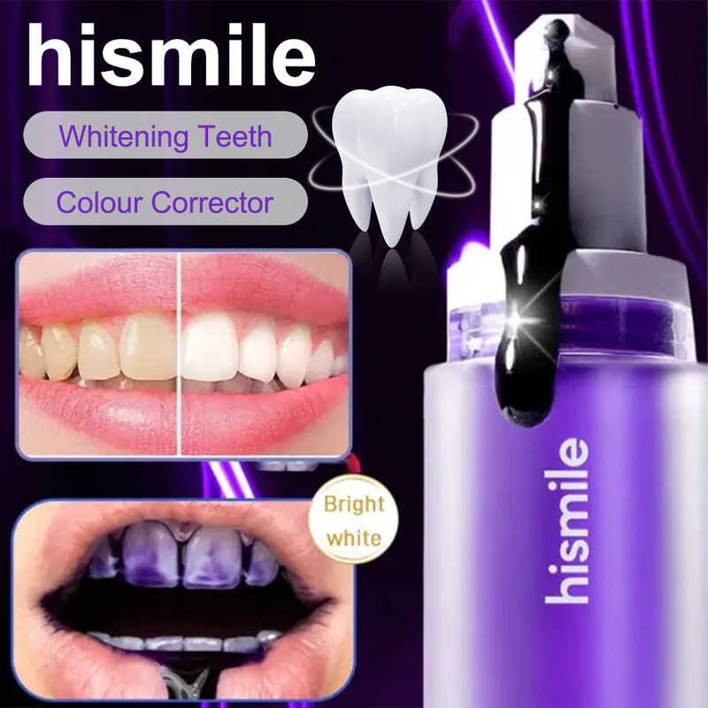 2025 Hismile Toothpaste color corrector purple smile ease stain removal ...