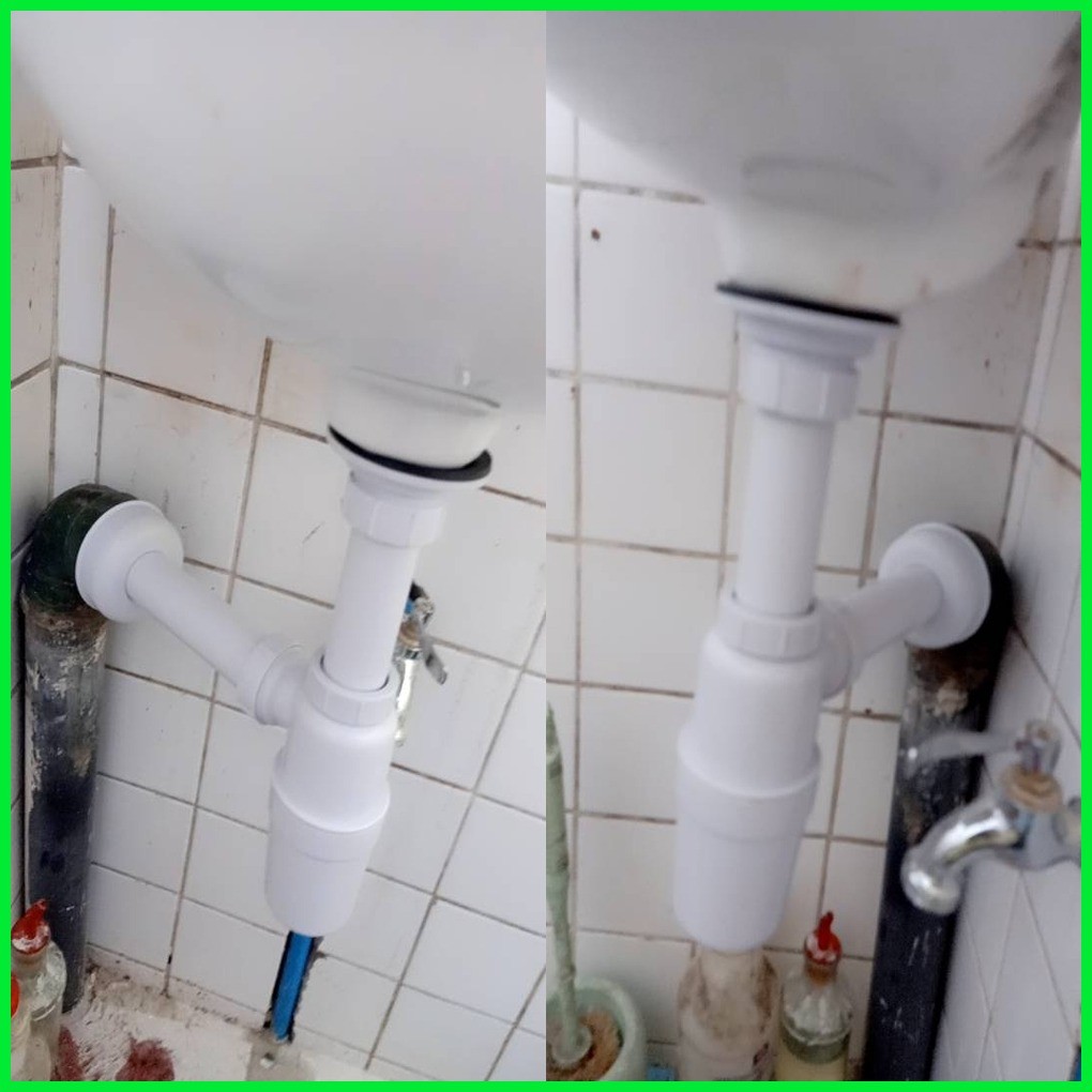 PVC P-Trap Set For Lavatory Plastic P-Trap For Kitchen Sink | Shopee ...