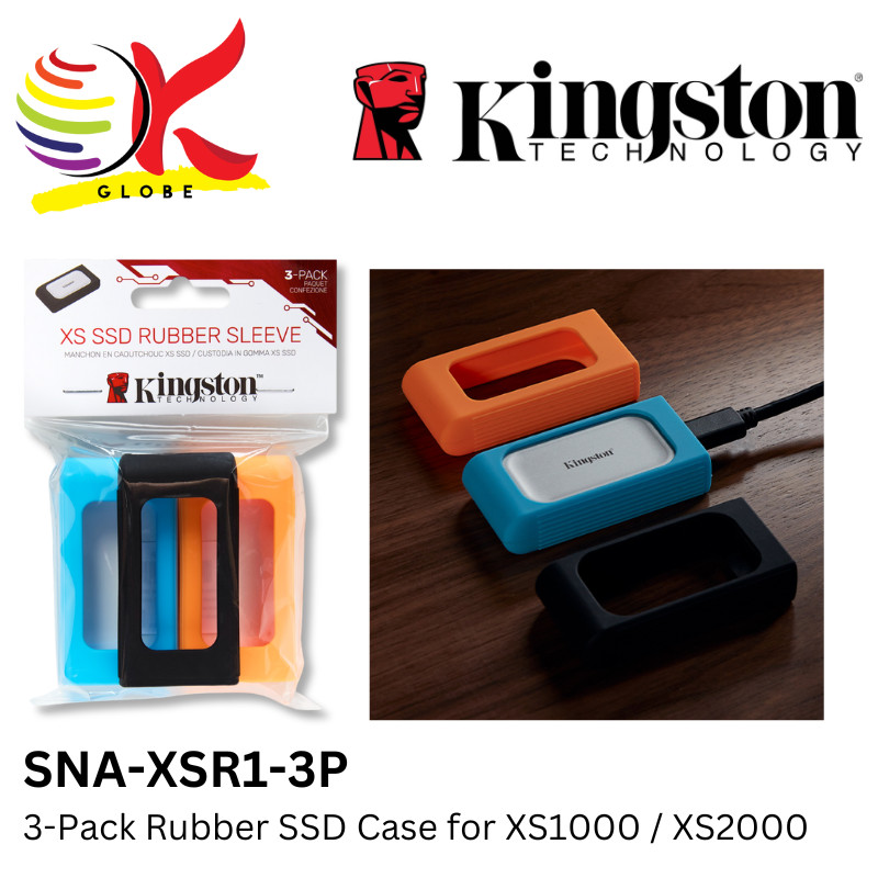KINGSTON 3-PACK XS SSD RUBBER SLEEVE FOR XS1000 & XS2000 (SNA-XSR1-3P ...