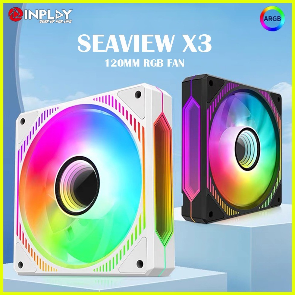 ⭐ Inplay Seaview Tower X3 3in1 ARGB 120mm Case Fan Kit With Controller ...
