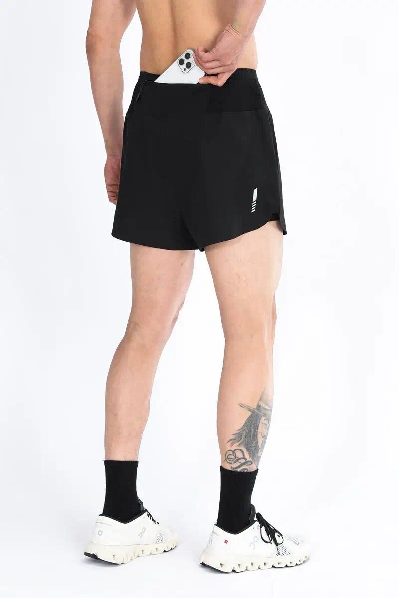 5 Pockets Men's Quick-Dry Double Layer Reflective Marathon Running ...