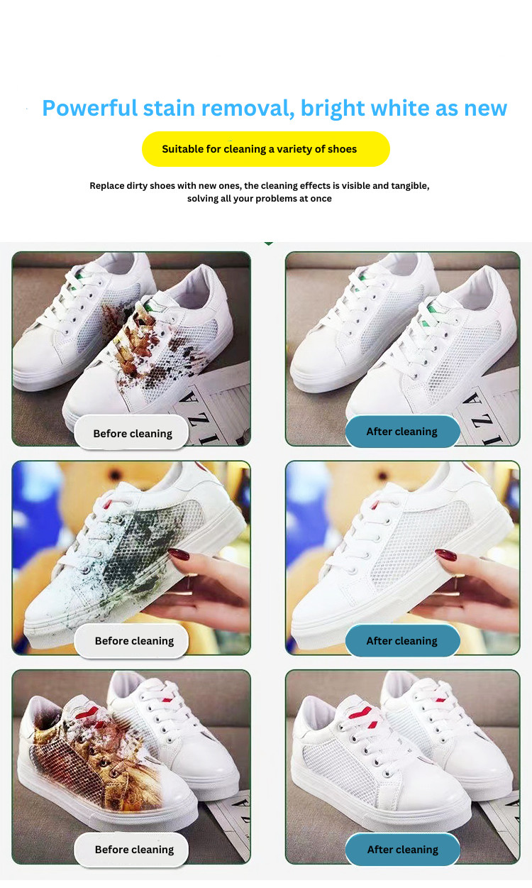 Shoe Cleaner Spray White Sneaker Yellow Stain Remover Ultra Foam ...