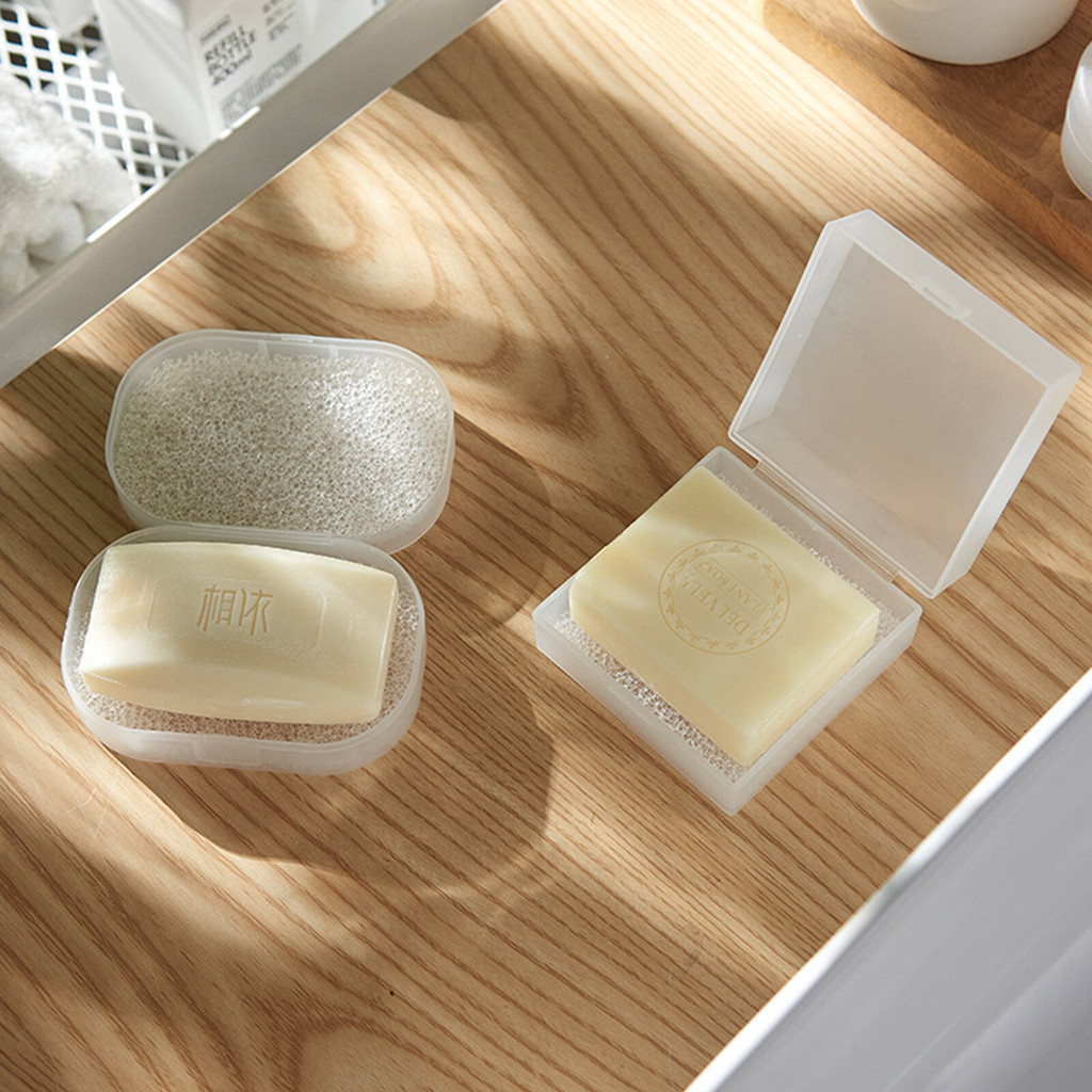 Creative With Lid Drain Soap Box Sealed Dustproof Toilet Soap Box ...