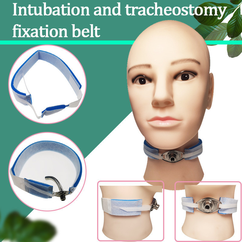 Reusable Tracheostomy Fixation Device Strap Sponge Velcro Neck Support ...