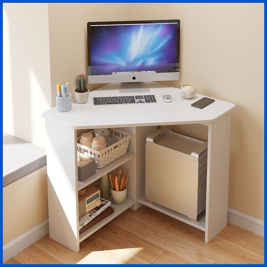 ☪ ① Corner Computer Table Corner Table Triangle Table Reading Table ...