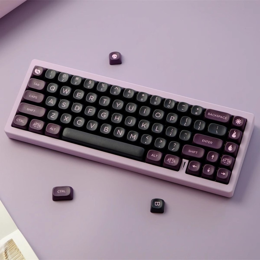 【PH STOCK】Black Lotus Keycaps Purple Theme Personalization MOA Profile ...
