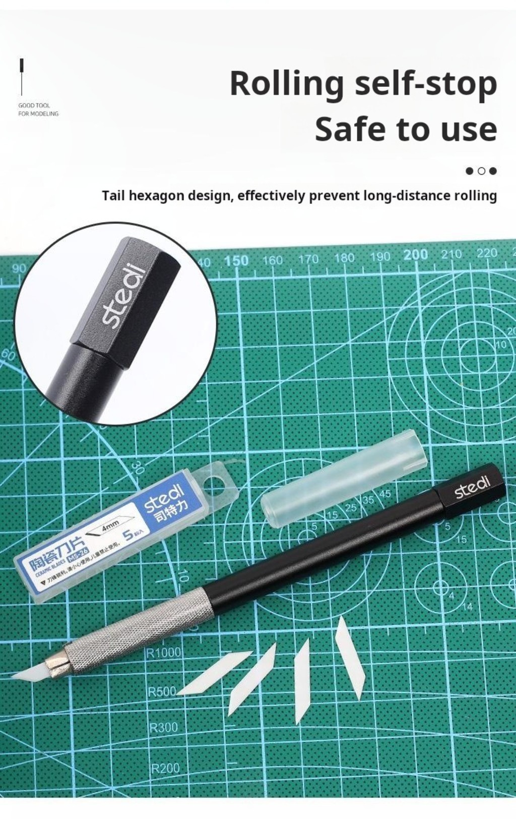 Stedi MS-24 Ceramic Blade Pen Knife Metal Body Hand Engraving Paper ...
