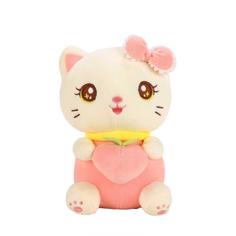 1Pc 25/34/48Cm Maganda Cartoon Pagupo Cat Plush Toys Cat Hold Peaches ...