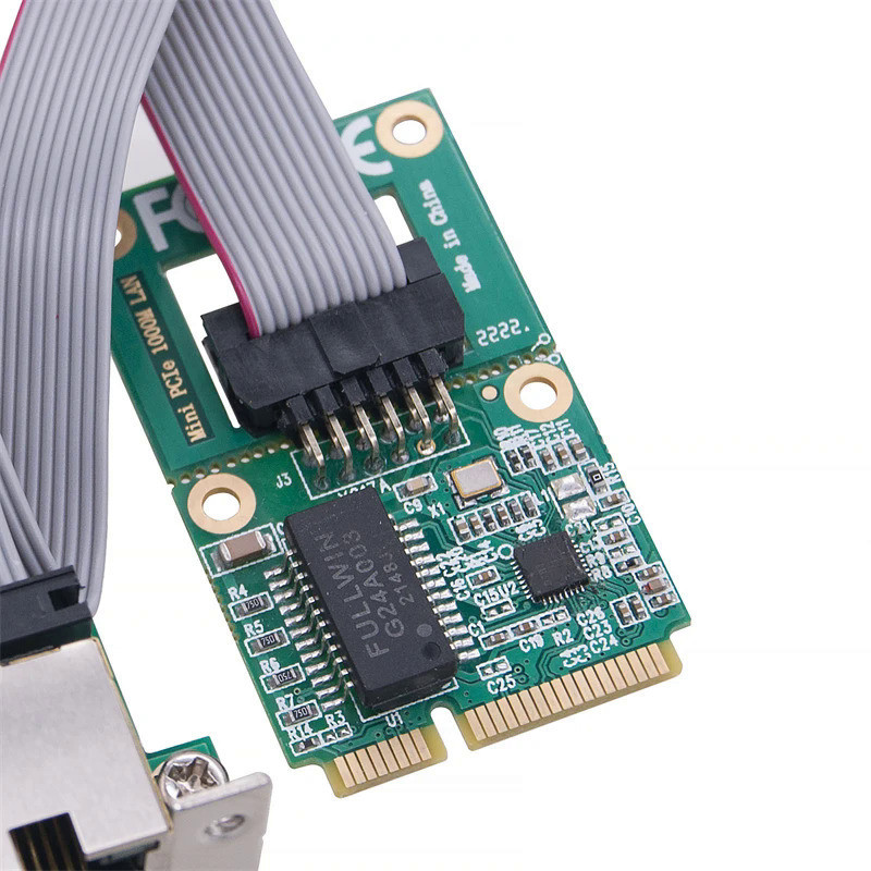 NEW Mini PCIE Gigabit Ethernet Network Adapter RTL8111H/RTL8111F Chip ...