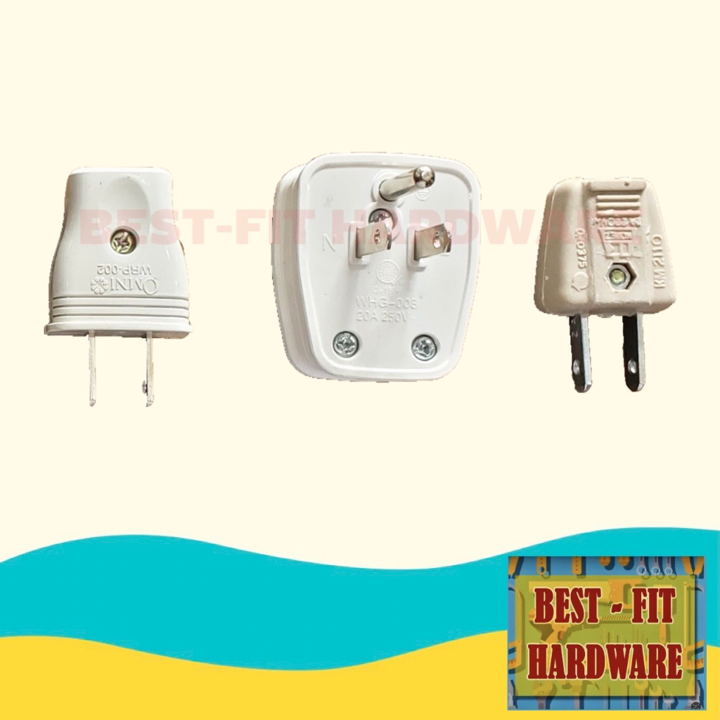 OMNI PLUGS - SAKSAKAN FOR OUTLET - ELECTRICAL PVC / with GROUND ...