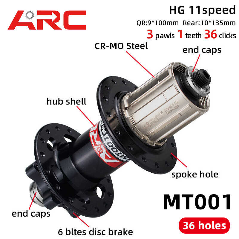 ARC Mt001 Bicycle Hub Mtb Noisy Cube Para Sa Shimano 8-12 Speed Bmx ...