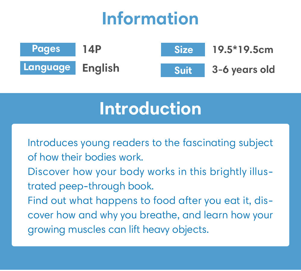 Usborne Step Inside Science Your Body 3D Flap English Picture Book for ...