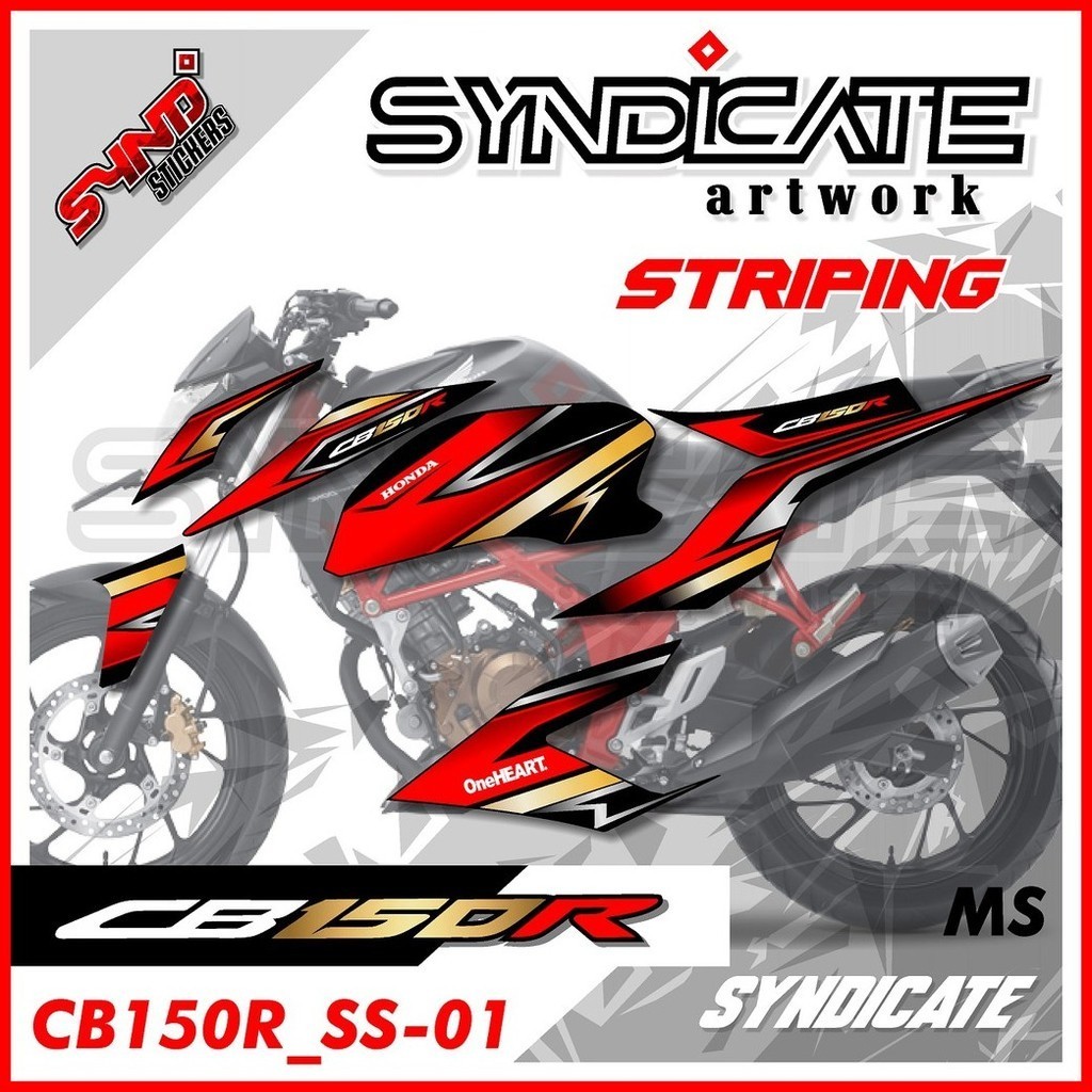 Honda CB 150R STREETFIRE Variation STRIPING Sticker Code CB150R_SS-01 ...