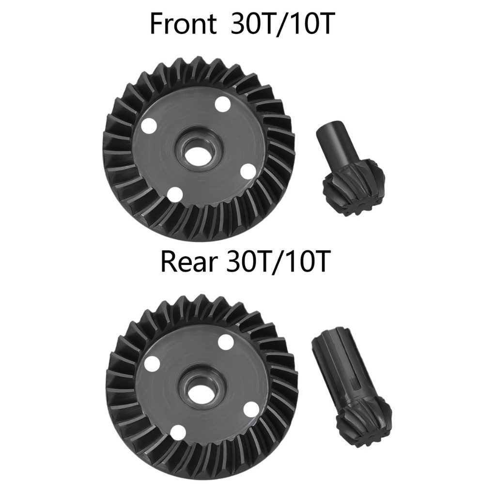 30T/10T Steel Differential Drive Gear Front Rear Helical Bevel Gear For MJX Hyper Go 14210 142 ...