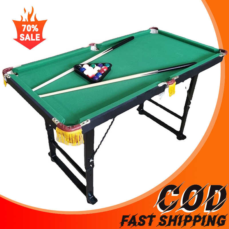 Mga bata Mini Billiard 47x25.6 Inch Adjustable Metal Leg Set Pool Table ...