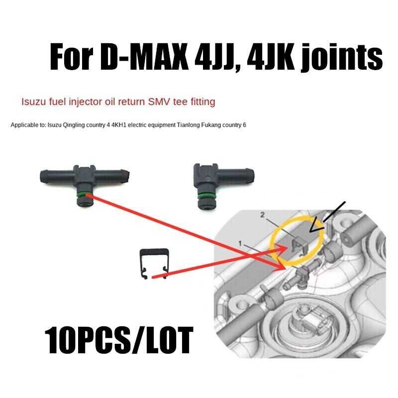 Isuzu Para Sa Denso 4Kh1 D-Max 4Jj 4Jk Common Rail Injector Tube Return ...