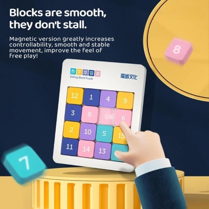 Magnetic Puzzle, Digital Slide Sliding Block Puzzle Number Sliding ...