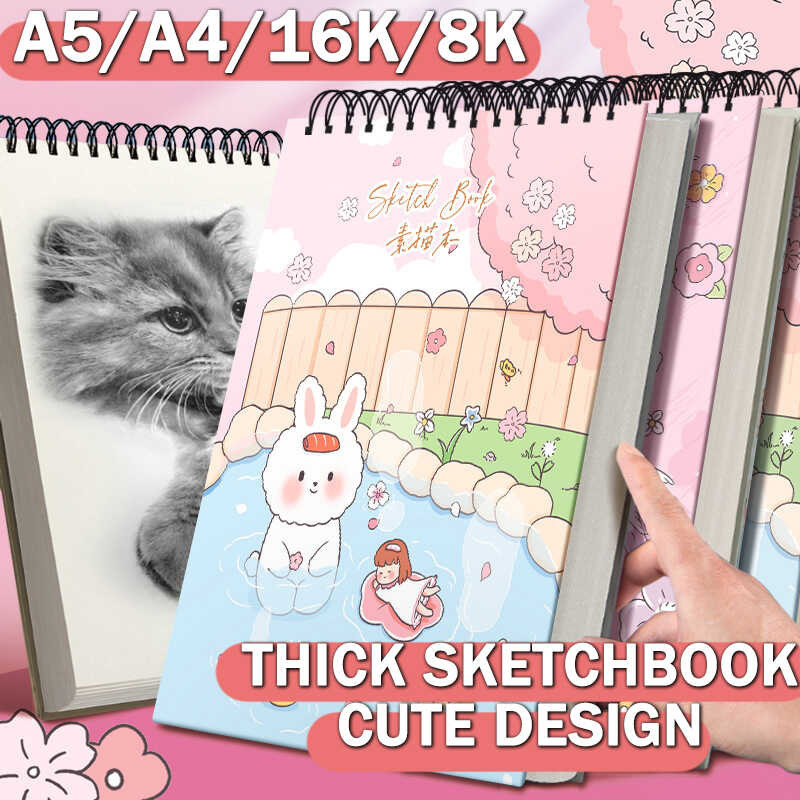 Ultra-makapal na Sketchbook Gamit ang Cute Cartoon Desgin Hard Cover ...