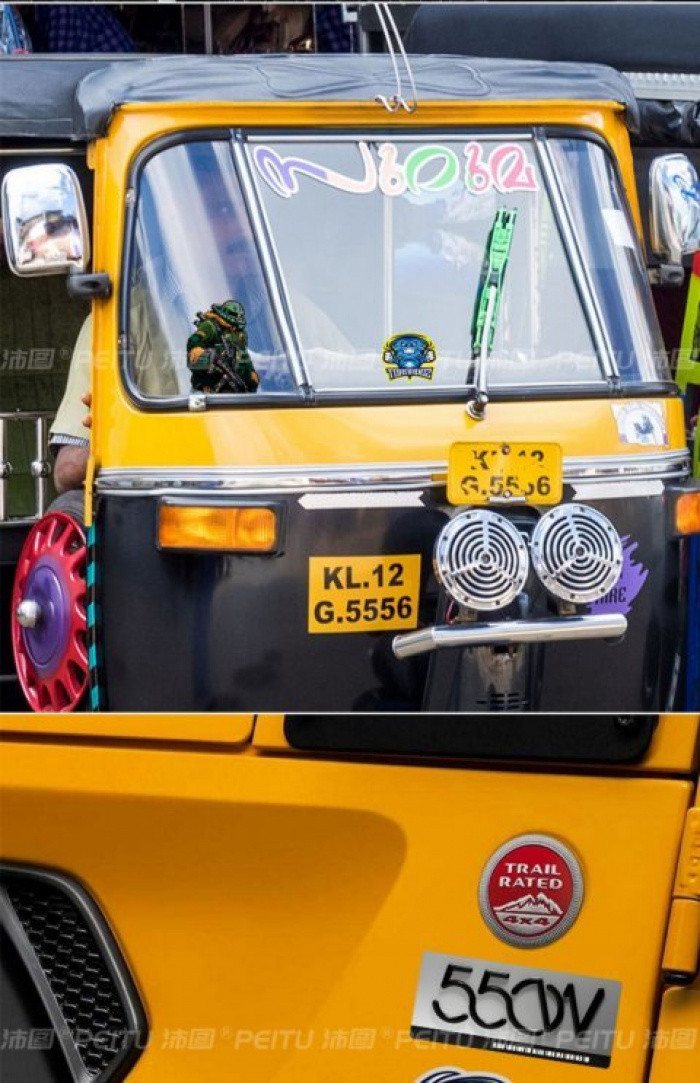 Electric Vehicle Logo Lightning Reflective Decoration Sticker ...