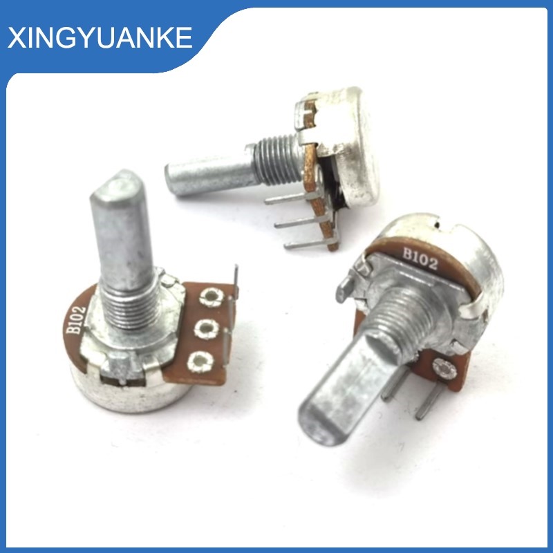 4PCS 148 Type Single Inner Bend Foot Potentiometer B102 B1K 3-Pin Half ...