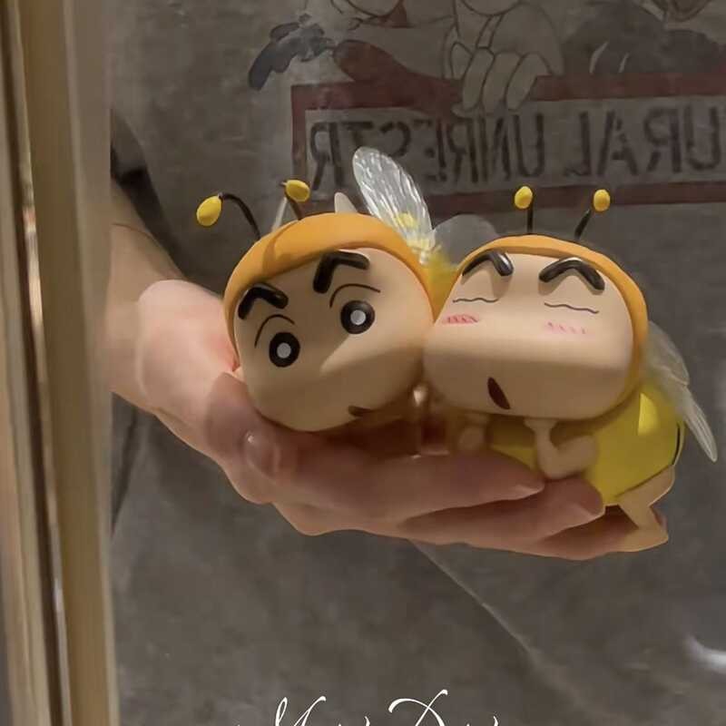 Bee Crayon Shin Chan Handmade Cute Cartoon Doll Desktop Ornament Nohara ...