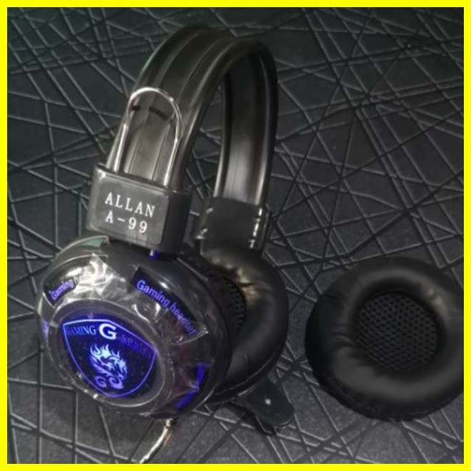 Allan Gaming Headset with changing led and detacheable earpad7 | Shopee ...