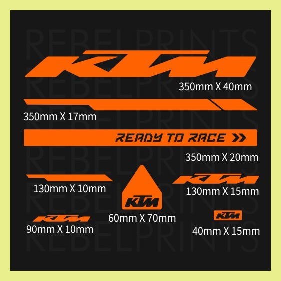 ∥ ♕ KTM Sticker Decal for Mountain Bike and Road Bike | Shopee Philippines