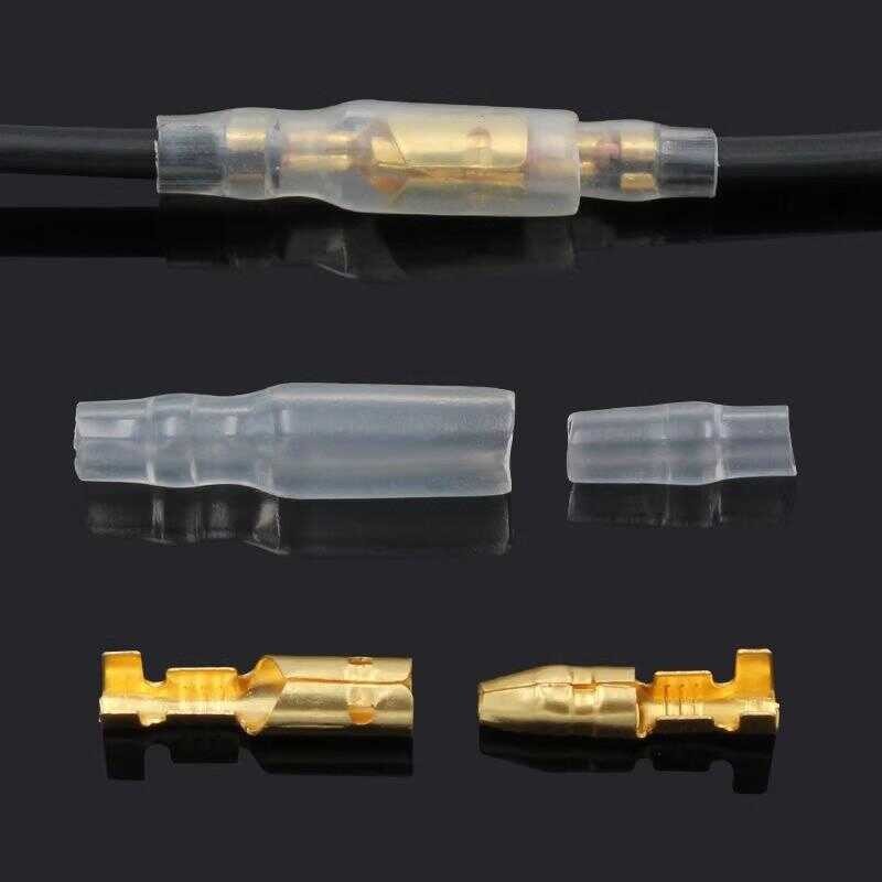 Bullet shaped male and female docking terminal wire connector, plug-in ...