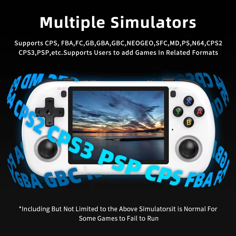 POWKIDDY 35H portable game console 3.5-inch IPS screen 20,000 games ...