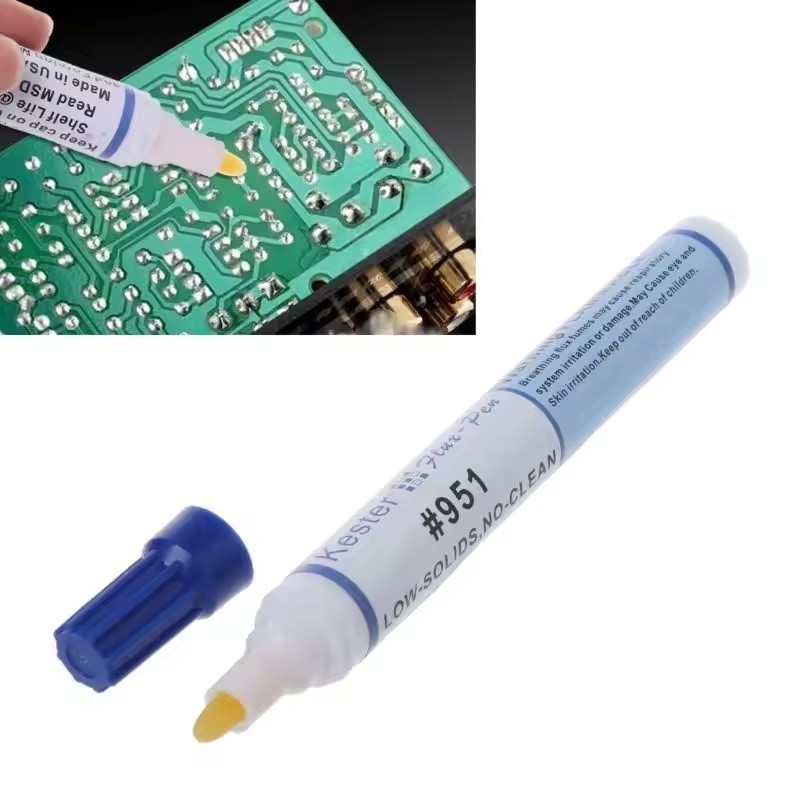 Low-Solid 951 PCB Board Electrical Repairment Pens No-clean Rosin Flux ...