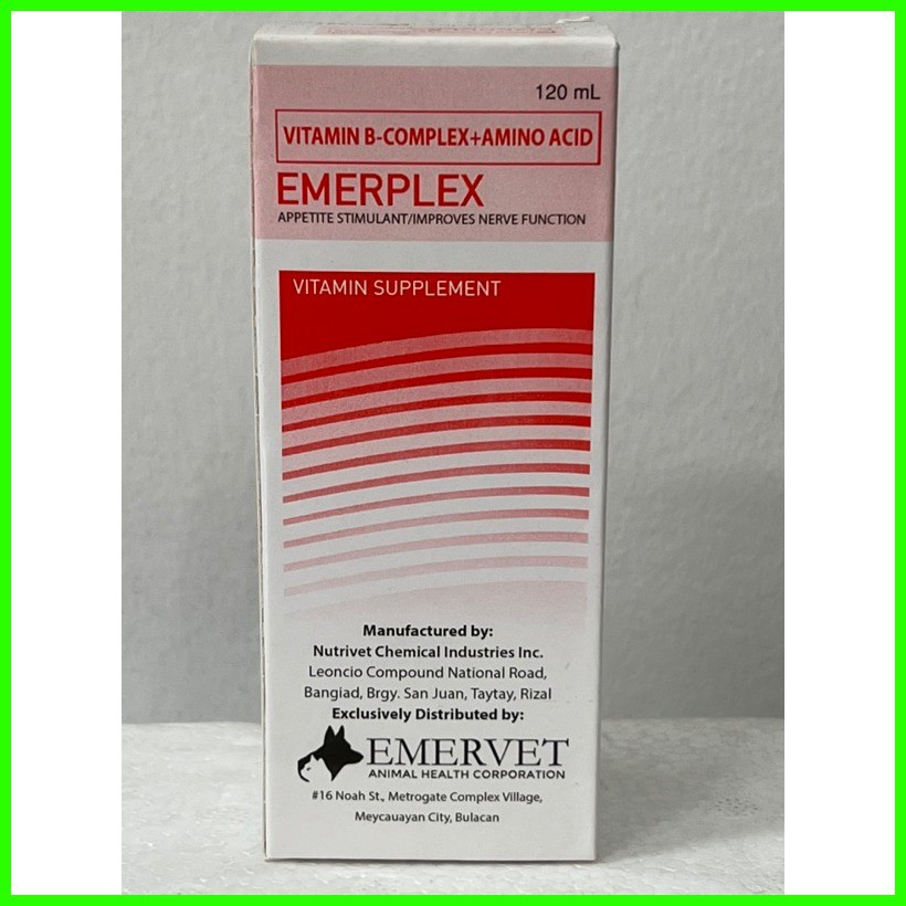 ≈ ♣ ♈ Emerplex for Dogs and Cats 120 mL Vitamin B Complex Syrup Oral ...
