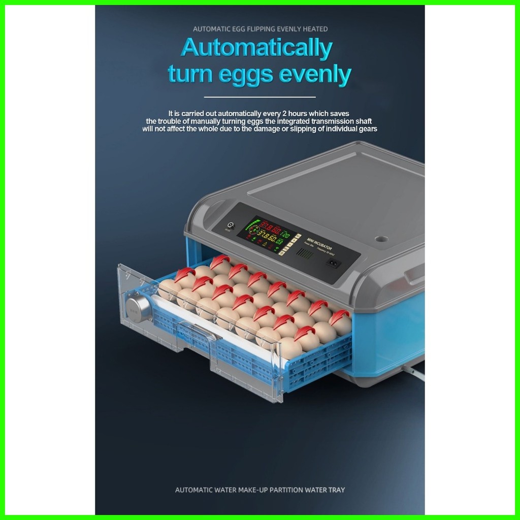 Egg incubator fully automatic 300 All-in-one hatching and brooding machine Automatic egg incu ...