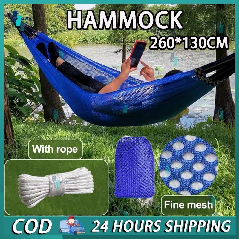 Travel Hammock with Storage Bag Duyan Ice Silk Hammock 200KG Camping ...