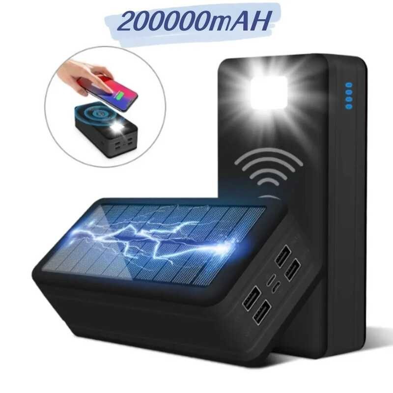Mobile Phone External Fast Charging Battery, 200000 Mah Solar Battery ...