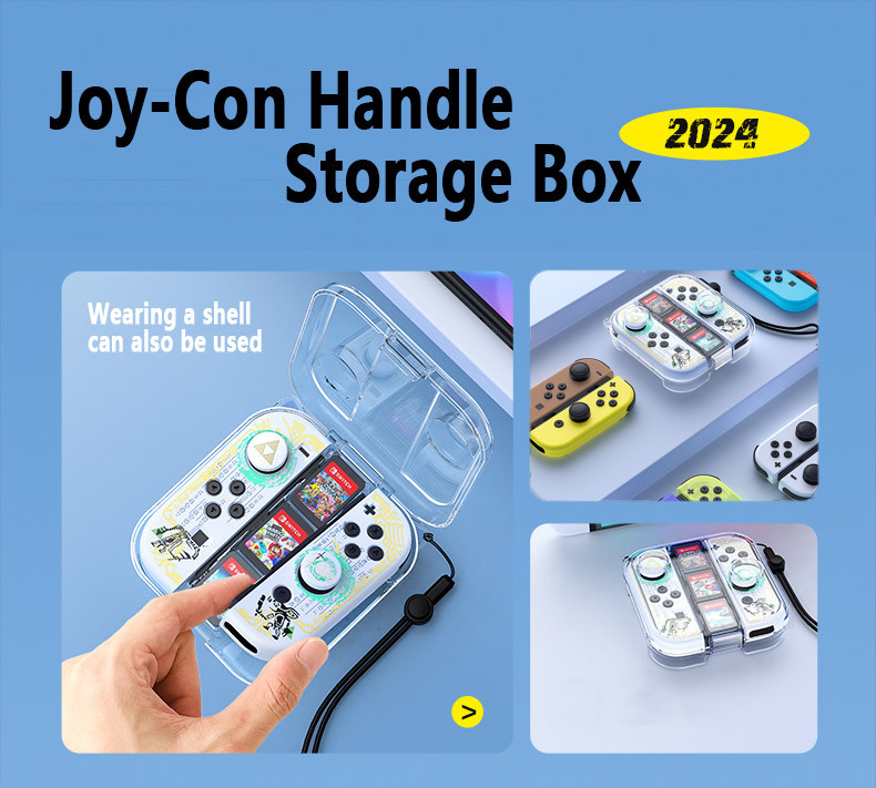 for Nintendo Switch/OLED Joycon Storage Case Portable Box with hanger ...