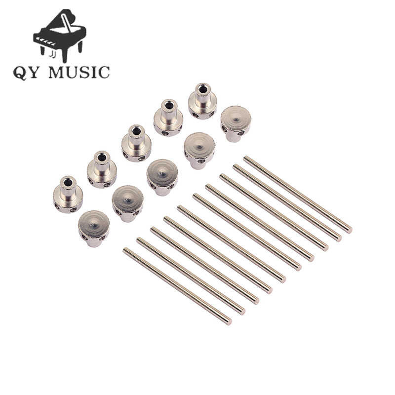 Guitar 10 Sets Spoke Wheel Truss Rod Nut Kit With Steel Bar Guitar ...