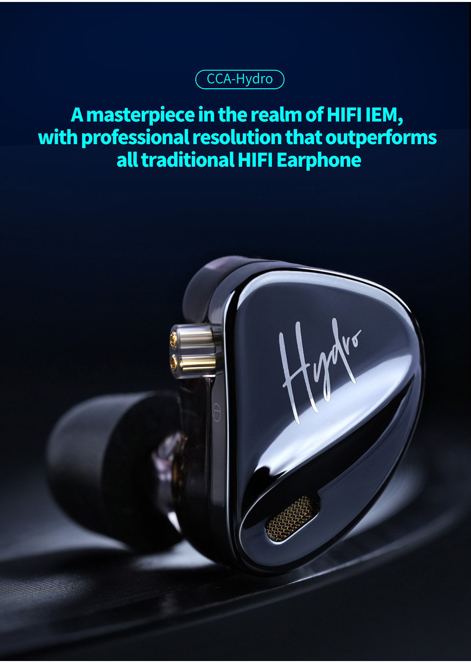 CCA Hydro 2DD+8BA IEM In-Ear Monitor HiFi Earphones Wired Earbuds with ...