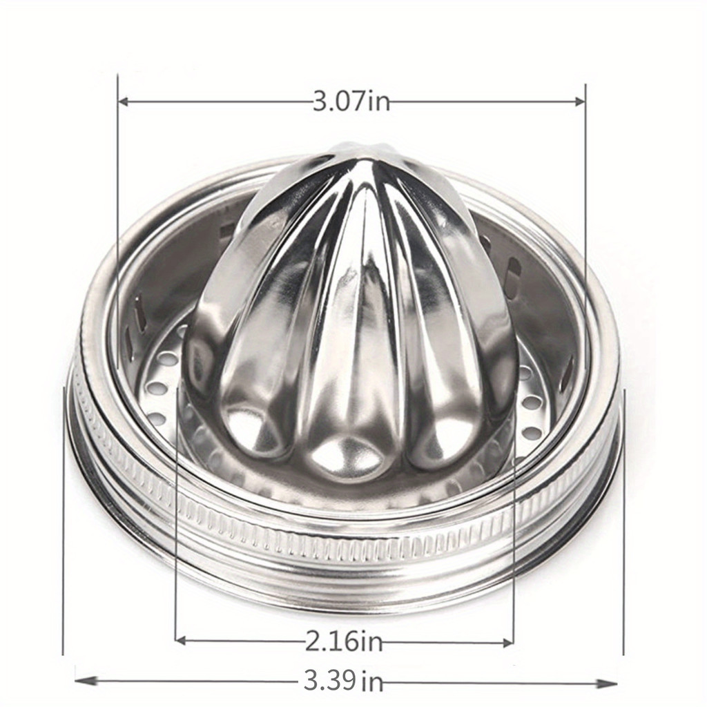 1pc Lids Stainless Steel Citrus Juicer Cover Reusable Wide Mouth Lids ...