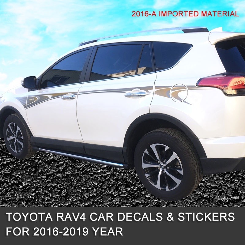 ˇ Fit for Toyota RAV4 Rongfang modified car body, waist line, door ...