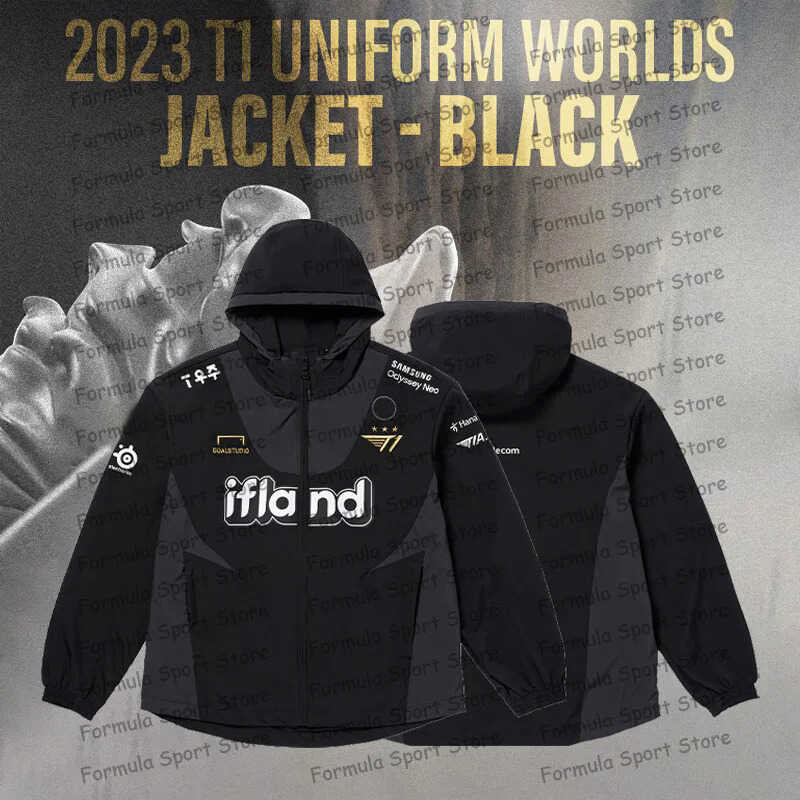Uniform 2023 T1 Worlds Jacket LOL S13 Men's Oversized Top Esports FAKER ...