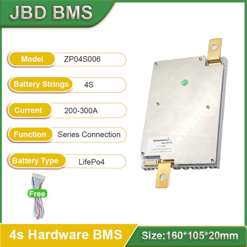 JBD 4S Lifepo4 200A 250A 300A BMS 12V Same Port Balance Protection Circuit Board Series ...