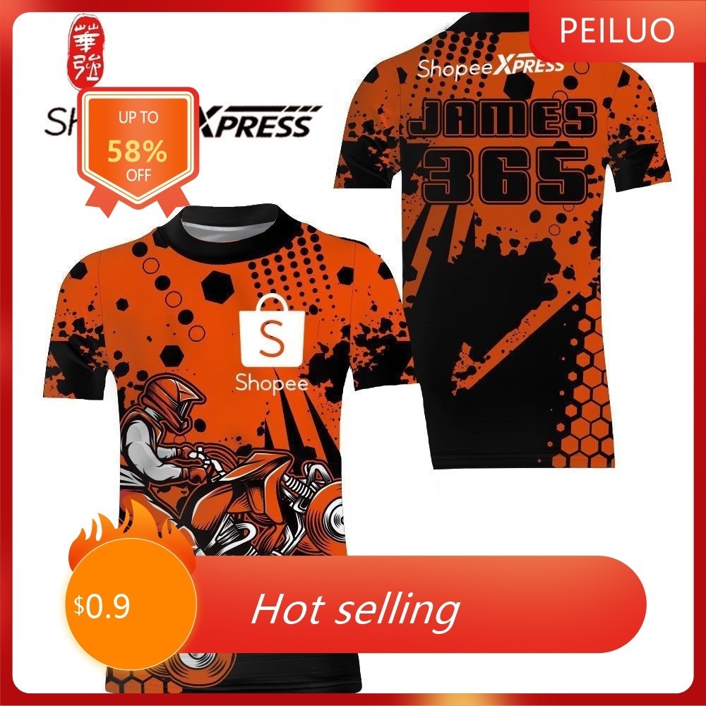 [Free Custom Name&Number]2024MOTOCROSS Shopee Rider Long Sleeves ...