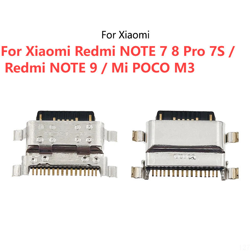 5-50pcs Charging Pin Port Connector For Xiaomi Redmi NOTE 7 8 Pro 7S ...