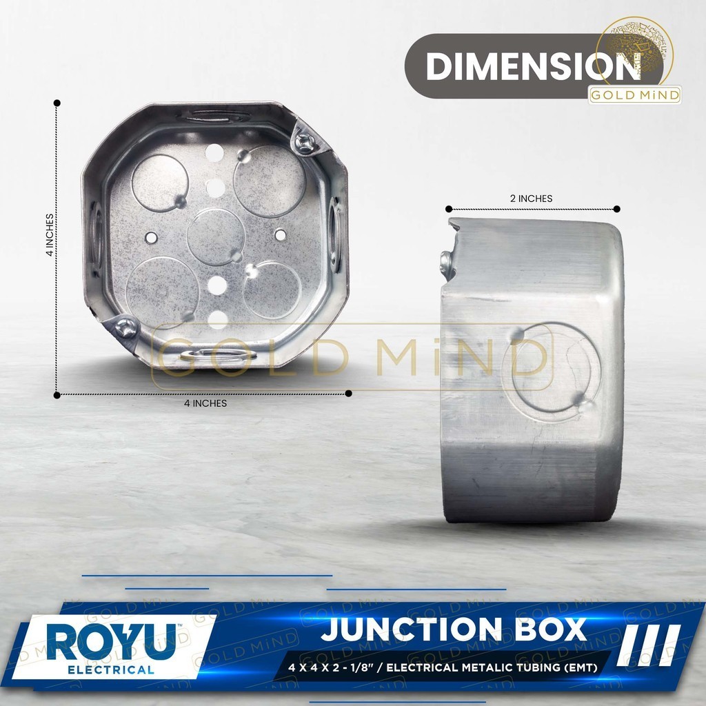 ROYU ELECTRICAL METALLIC TUBING (EMT) Junction Box / Junction Box Cover ...