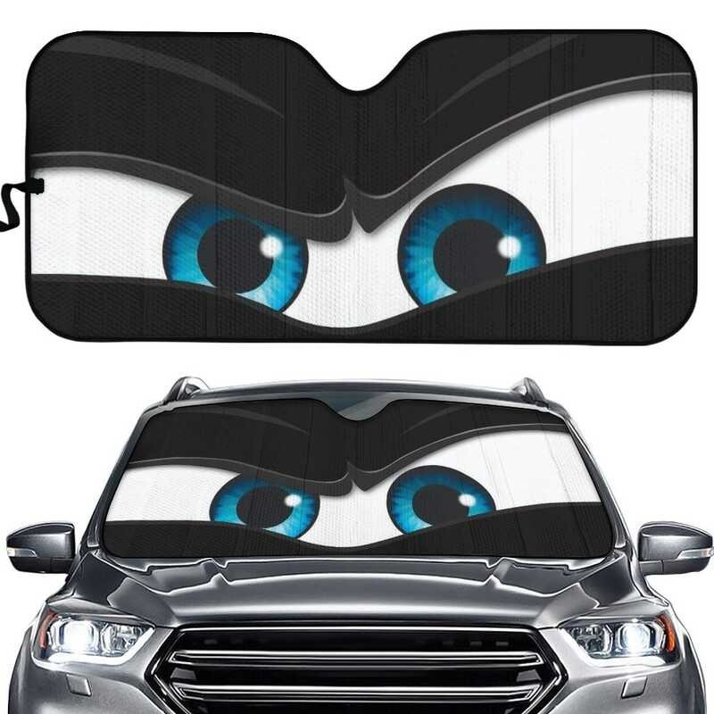 Anger 3D Cool Eyes Printing Shades Para Sa Front Windows Stylish Sun ...