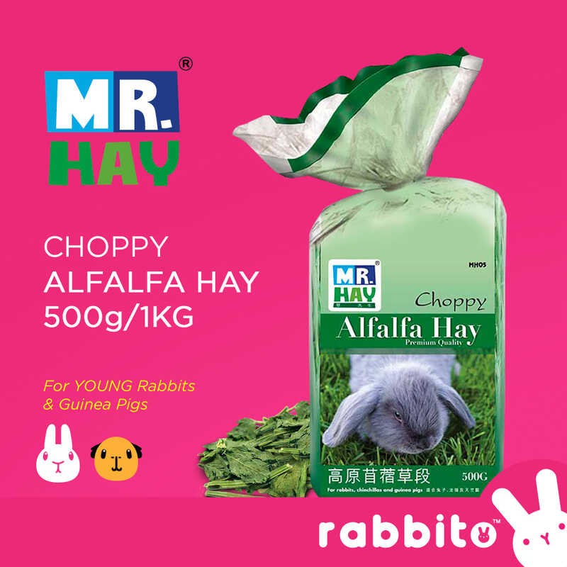 Mr. Choppy Alfalfa Hay 500g/1kg para sa mga kuneho, guinea pigs at ...