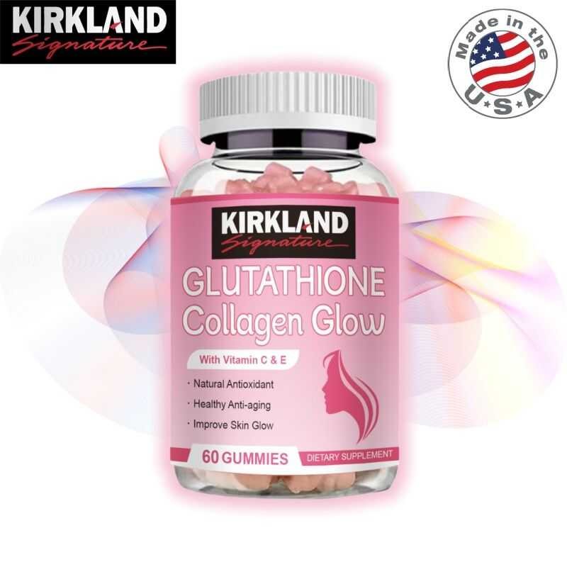 LY KIRKLAND Glutathione Collagen Skin Brightening Gummy Plement, Ports ...