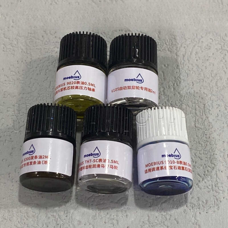 54 Separate 3 Bottle Table Oil, Moebius Oil 9010 9104 9415 8300 Horse ...
