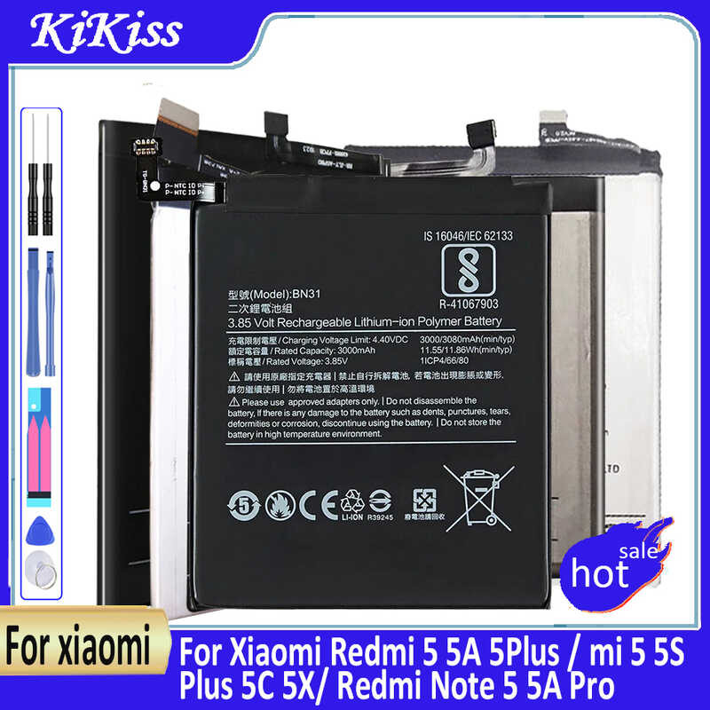 For Battery Xiaomi Redmi 5 5A 5Plus / mi 5 5S Plus 5C 5X/ Redmi Note 5 5A Pro Phone BM22 BM36 ...