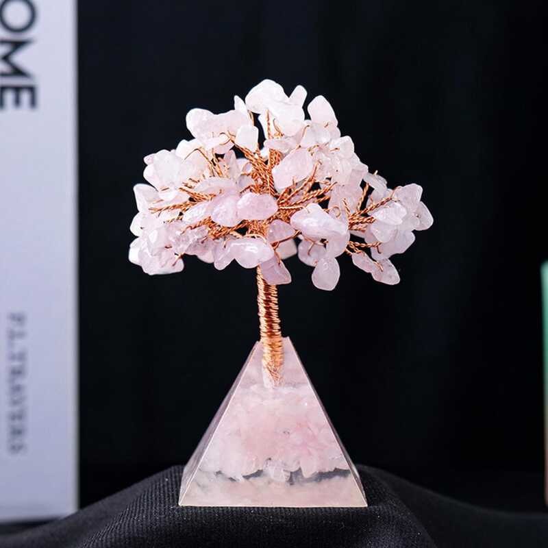 Stone Natural Tree with Base Desop Natural Stone Tree Handcrafted ...